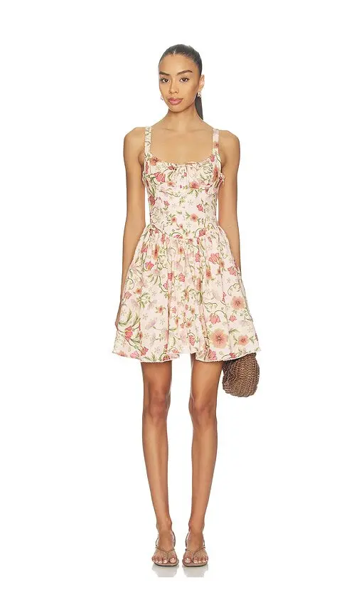 Agua Bendita Spring Floral Dress