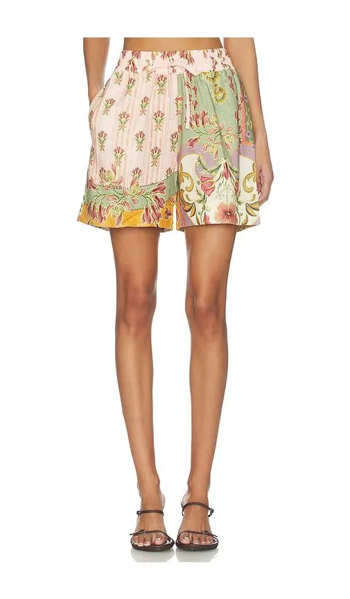 Agua Bendita Renata Patchwork Print Shorts - Multi