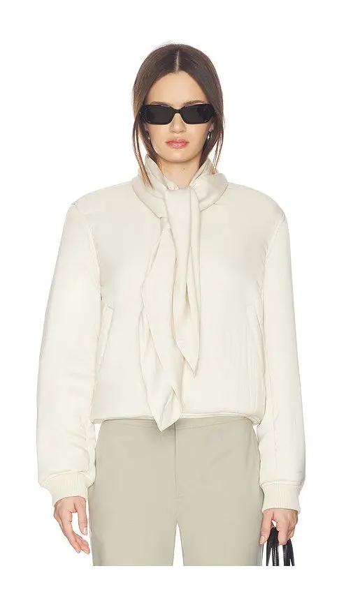 Line & Dot Agnes Scarf Bomber Jacket