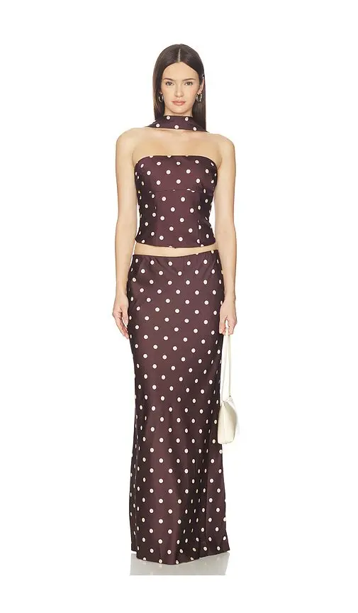 RUNAWAY THE LABEL Blaine Top - Chocolate