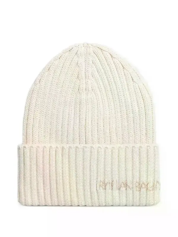 Ruslan Baginskiy Embroidery Beanie - Neutrals