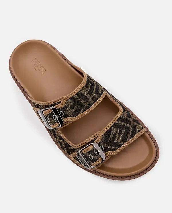 Fendi Feel Jacquard Sandals
