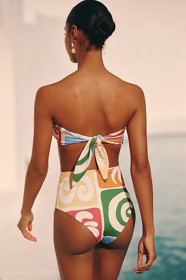 CALA DE LA CRUZ High-waist Bikini Bottom - Maui
