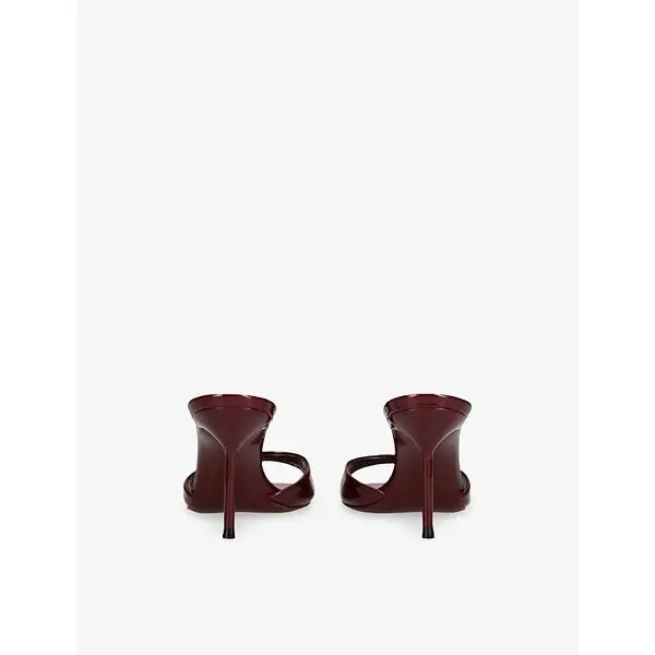 Paris Texas Lidia 70 Patent-leather Heeled Mules - Wine