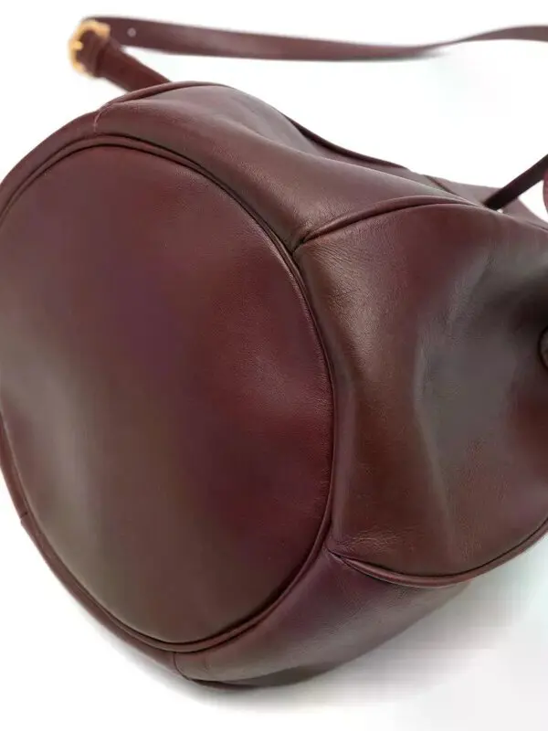 Cartier 2000s Logo-embossed Bucket Bag