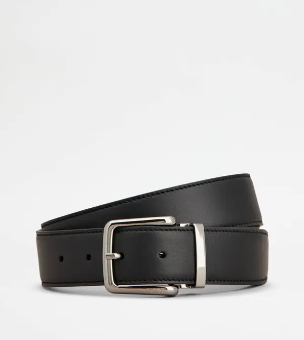 TOD'S Adjustable And Reversible Leather Belt