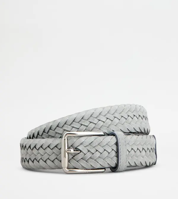 TOD'S Woven Suede Belt