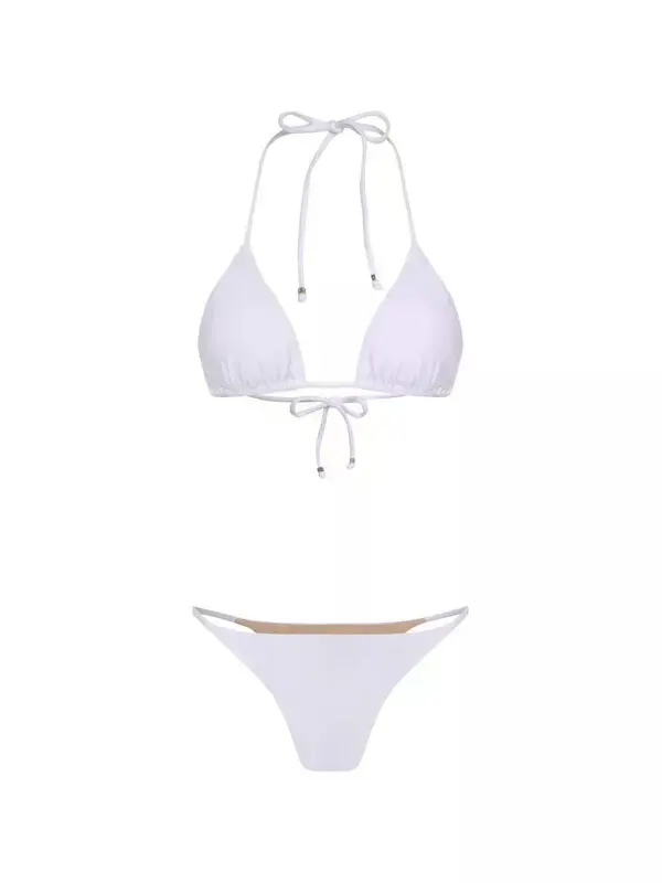 AMIR SLAMA Tie-detail Two-piece Bikini Set - White