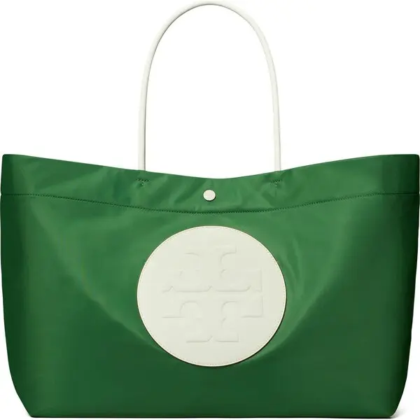 Tory Burch Ella Twist Reversible Tote - Basil