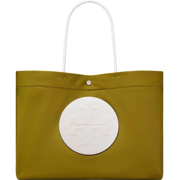 Tory Burch Ella Twist Reversible Tote - Moss