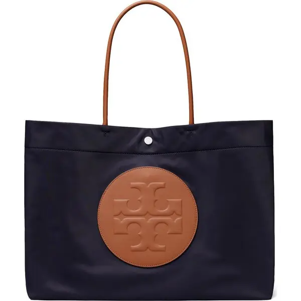 Tory Burch Ella Twist Reversible Tote - Navy