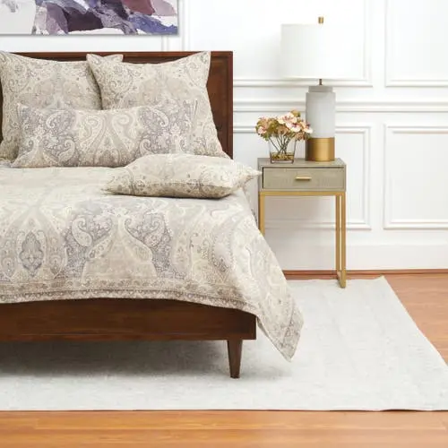 ELISABETH YORK Suman Natural Coverlet Collection - Brown