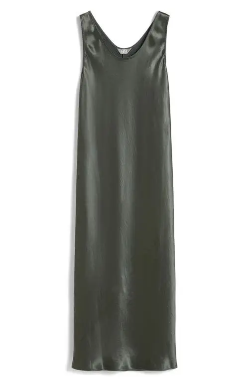 MM BY MAX MARA Talete Metallic Satin Slipdress