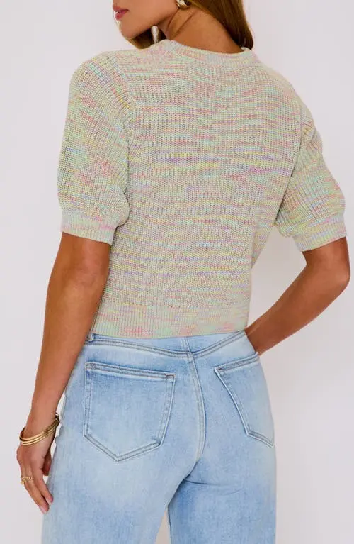 VICI Cotton Mélange Puff Sleeve Sweater