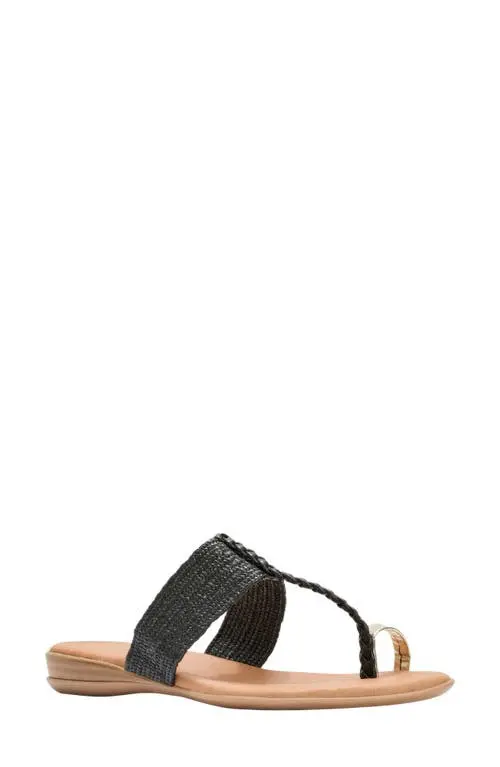 Andre Assous Neo Toe Loop Sandal - Black