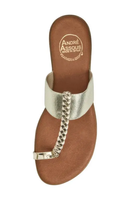Andre Assous Neo Toe Loop Sandal - Platino