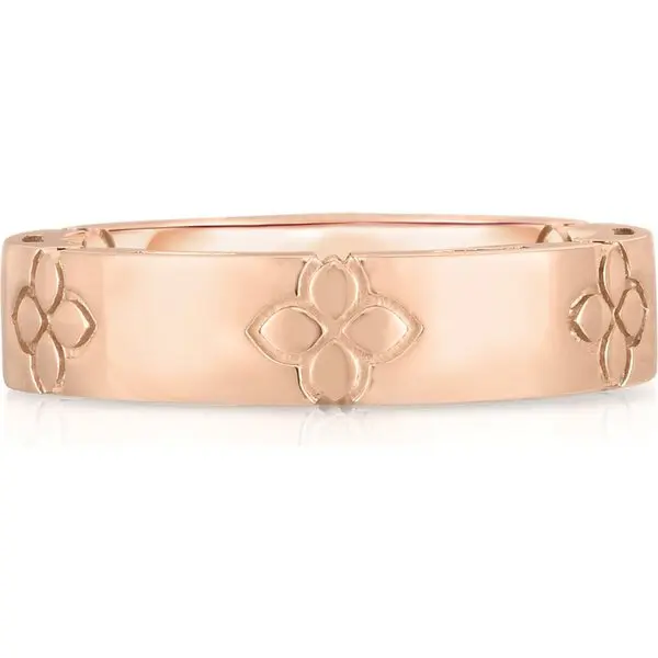 Roberto Coin Verona 18k Floral Band Ring - Rose Gold