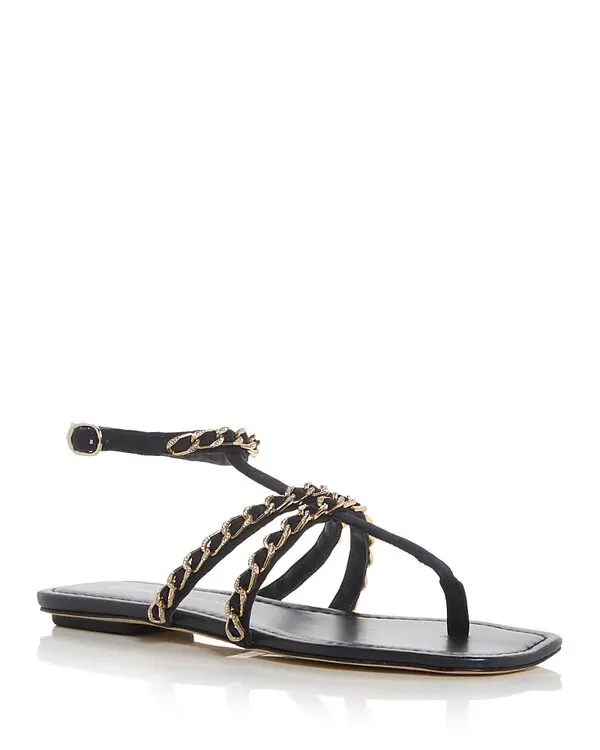 STUART WEITZMAN Soluxe Crystal-embellished Chain Sandals - Nice Blue