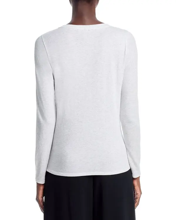 Eileen Fisher Sheer Knit Round Neck Tee