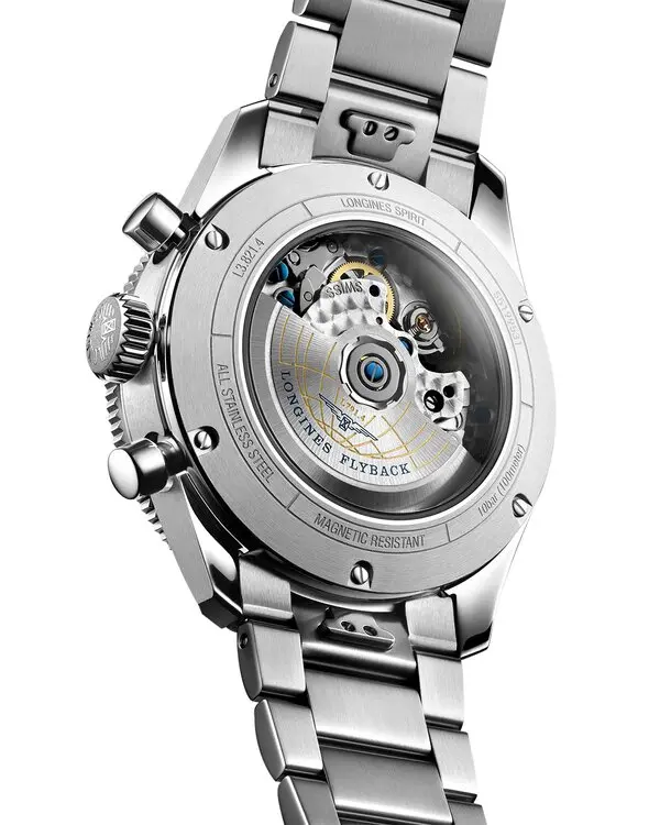 LONGINES Spirit Chronograph, 39mm - Silver/blue