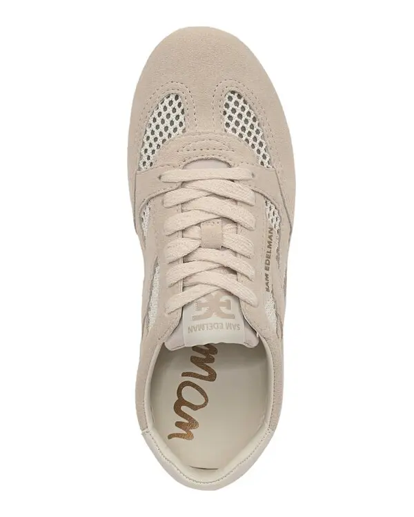 Sam Edelman Lace Up Sneakers - New Ecru/modern Ivory
