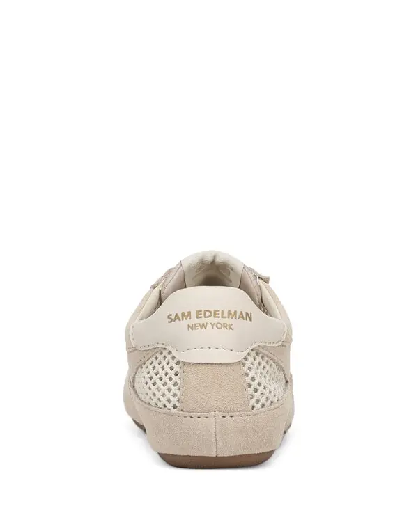 Sam Edelman Lace Up Sneakers - New Ecru/modern Ivory