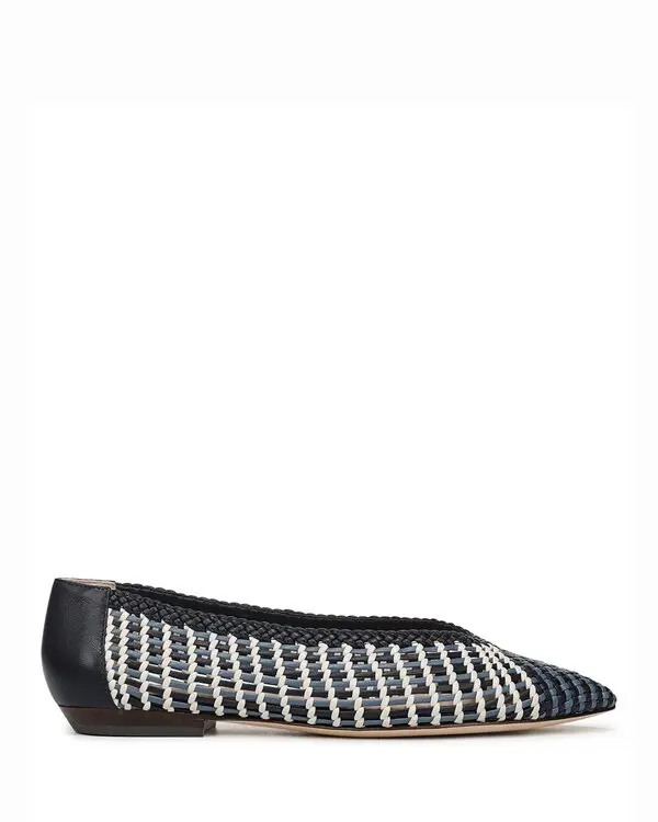 Veronica Beard Bancroft Woven Leather Ballet Flats