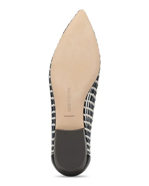 Veronica Beard Bancroft Woven Leather Ballet Flats