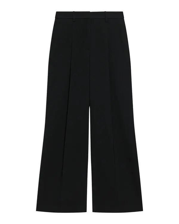 Theory Wide Leg Pleated Trousers