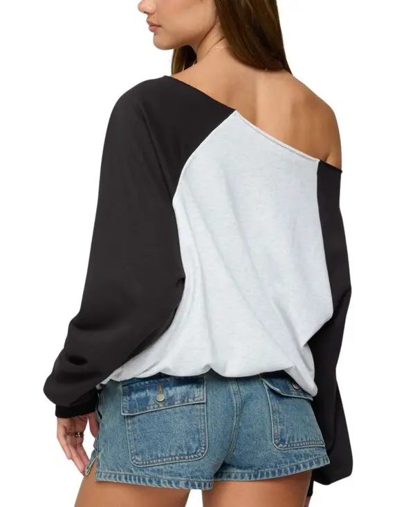 EDIKTED Off-shoulder Raglan Sweatshirt