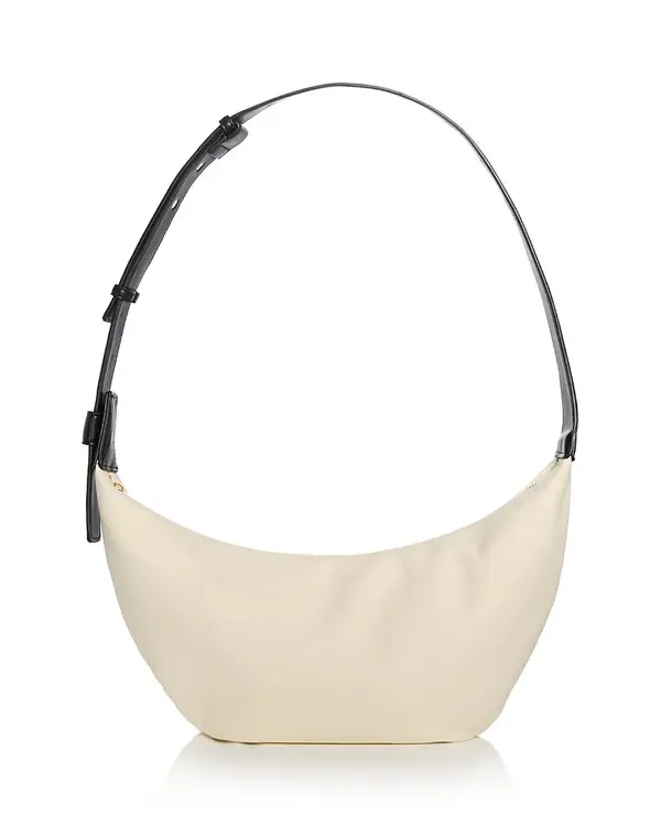Aqua Canvas Sling Hobo Bag
