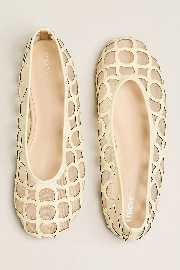 Maeve Circle Cutout Ballerina Flats