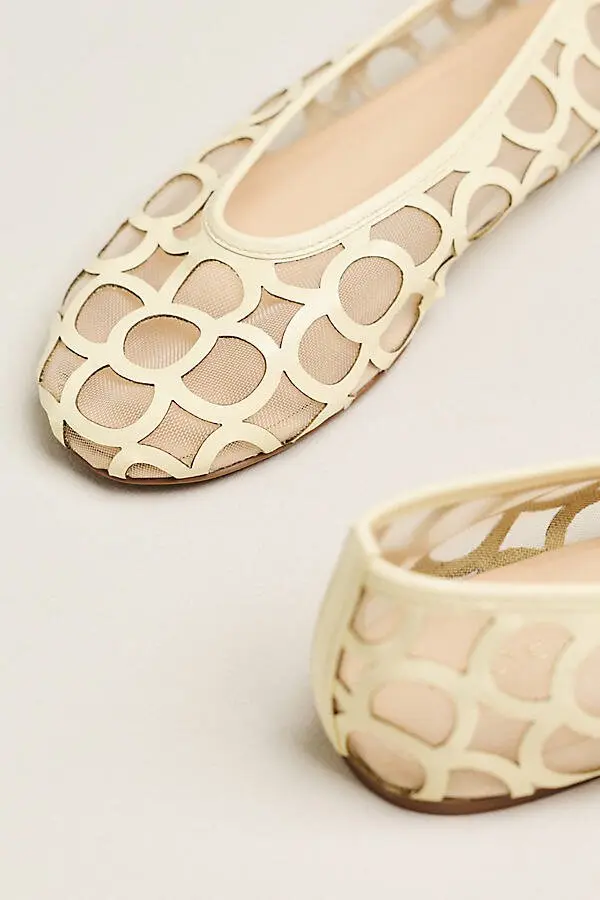 Maeve Circle Cutout Ballerina Flats