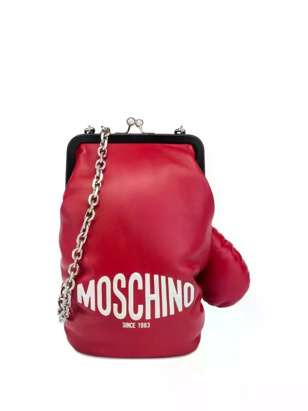 Moschino Boxing Glove Shape Shoulder Bag - Red