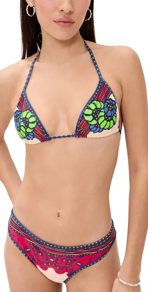 La DoubleJ Bikini Top - Lemuria Placee
