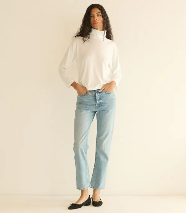 DÔEN Hawthorn Turtleneck - Salt