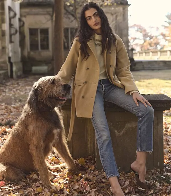 DÔEN Hutton Suede Trench