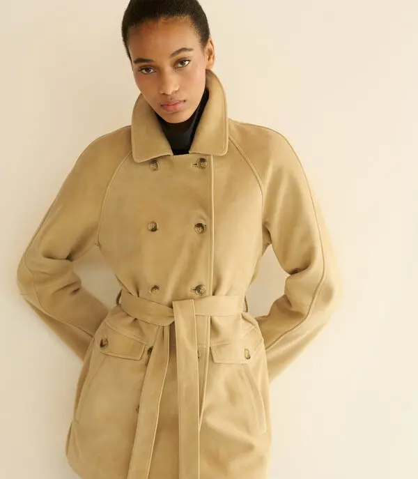 DÔEN Hutton Suede Trench