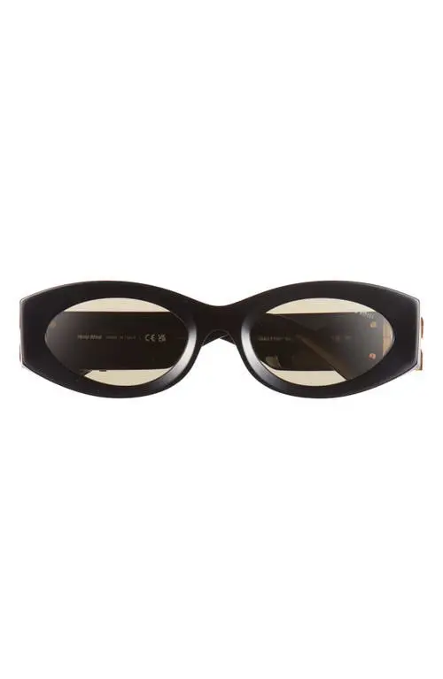 Miu Miu 54mm Rectangular Full Rim Sunglasses
