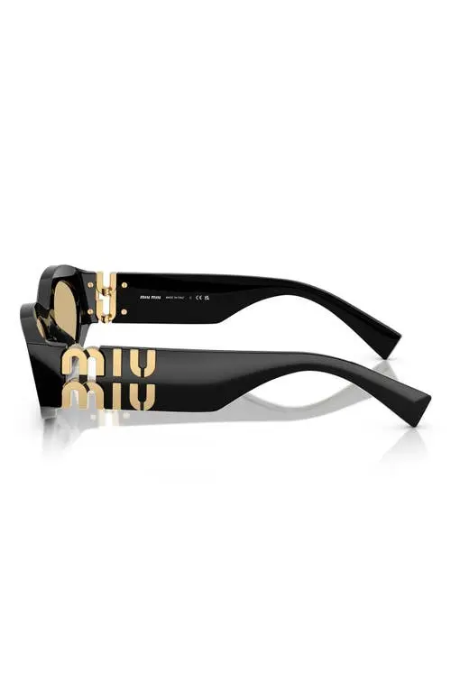 Miu Miu 54mm Rectangular Full Rim Sunglasses