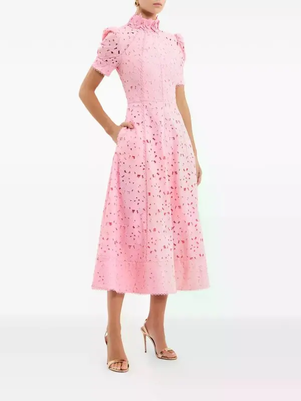 Rebecca Vallance Kitsu High-neck Midi Dress - Pink