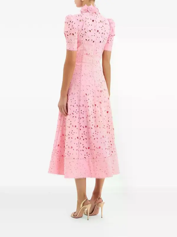 Rebecca Vallance Kitsu High-neck Midi Dress - Pink