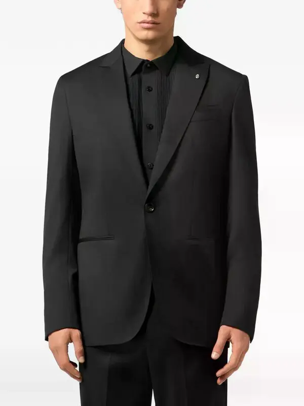 BILLIONAIRE Single-breasted Blazer - Black