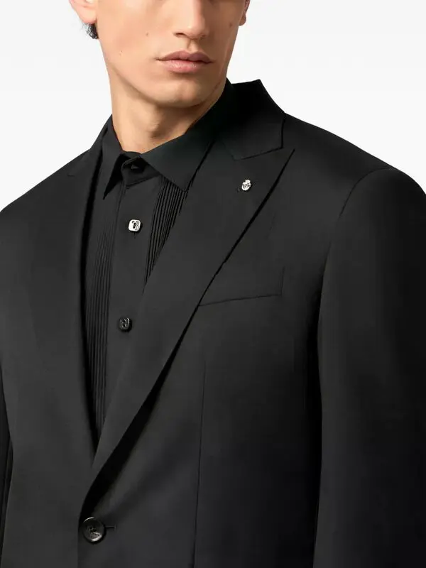 BILLIONAIRE Single-breasted Blazer - Black