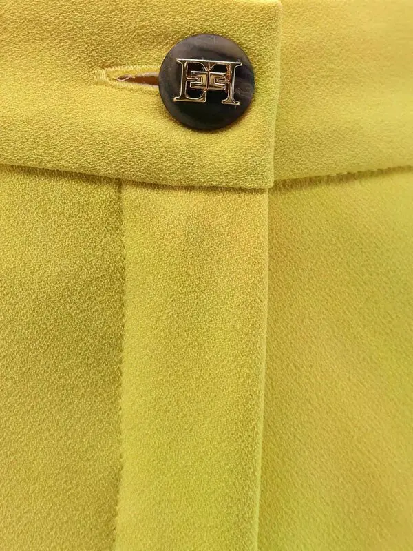 Elisabetta Franchi Buttoned Shorts - Yellow