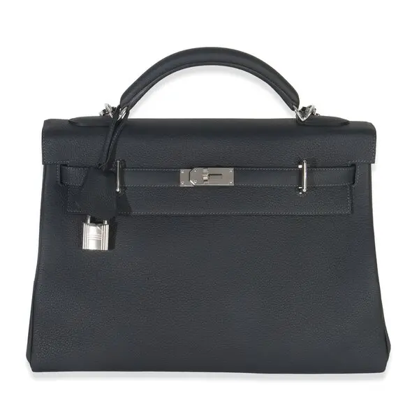 Hermès Togo Maxi Kelly Retourne 42 Phw - Gray