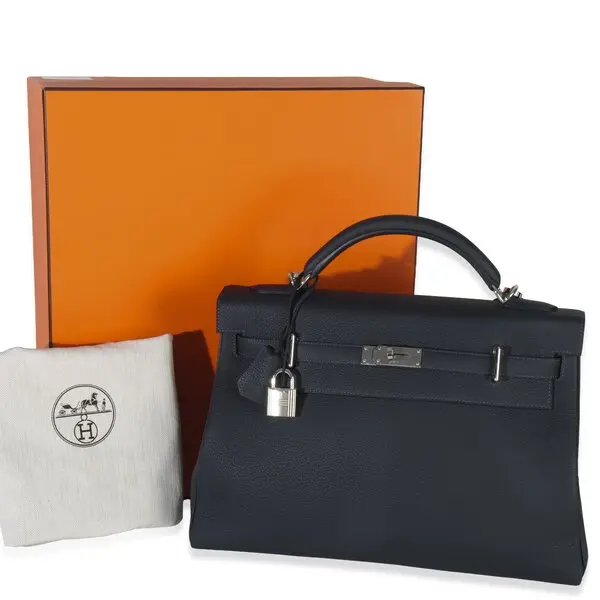 Hermès Togo Maxi Kelly Retourne 42 Phw - Gray