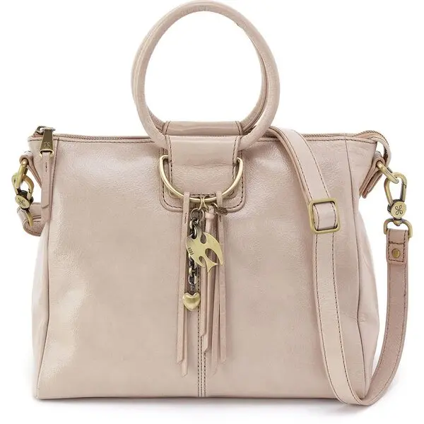Hobo Sheila Medium Satchel Crossbody Bag - Stone Gloss