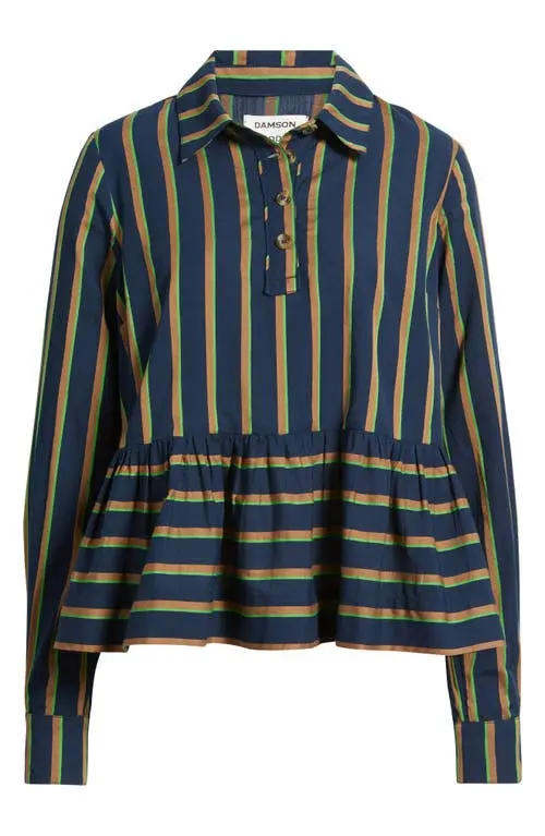 DAMSON MADDER Kinsley Stripe Long Sleeve Shirt