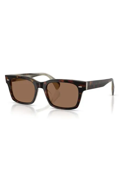Oliver Spencer Ryce 54mm Square Sunglasses - Horn/brown